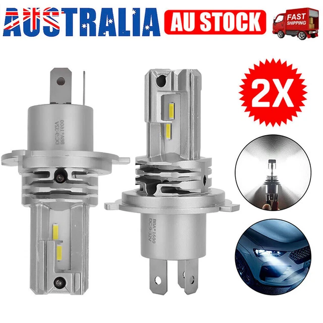 2X H4 9003 Car LED Headlight Globes Kit Lamp Bulbs High Low Beam 12V 24V Upgrade $26.95 ...