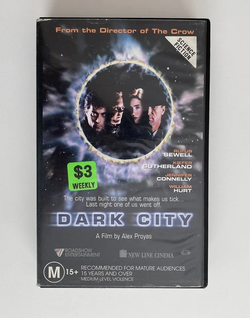 DARK CITY [VHS] Roadshow Big Box Ex-Rental Video Tape Sci-Fi Action 1998 $14.95 - PicClick AU