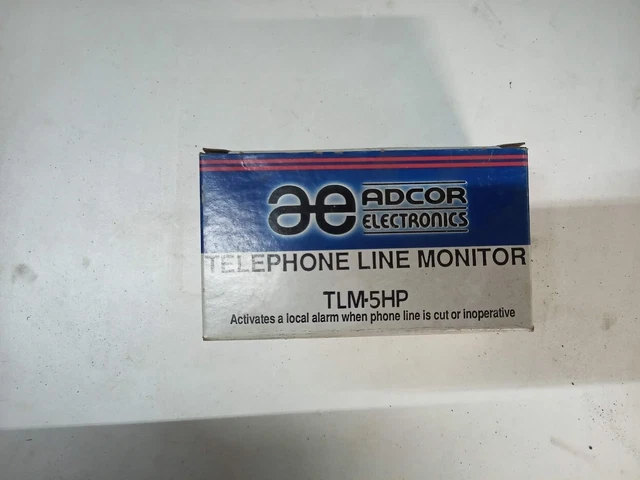 ADCOR ELECTRONICS TELULAR TLM-5 HP Telephone Line-Cut Monitor NOS $10. ...