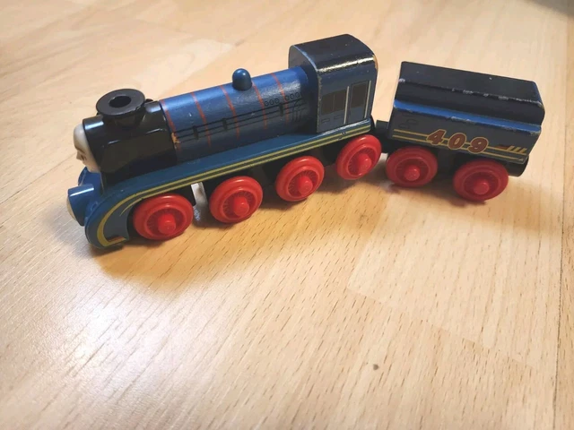 THOMAS TANK ENGINE The Great Race Frieda Rare Wooden Railway Train Toy ...