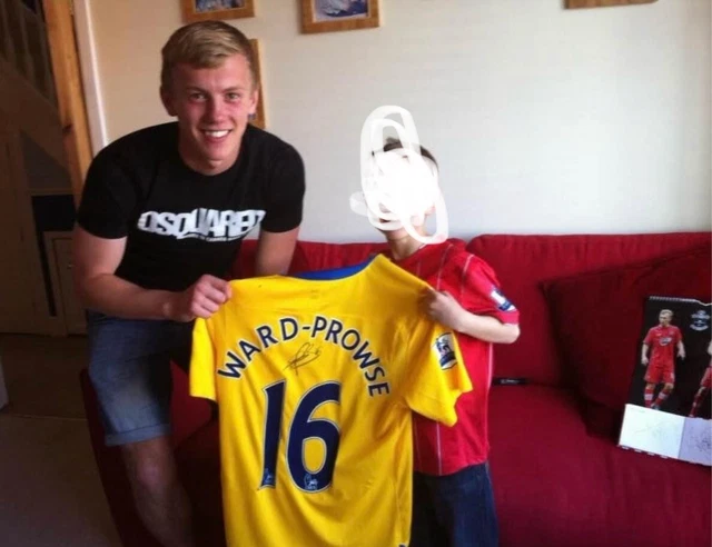 RARE SOUTHAMPTON JAMES Ward Prowse Signed match Worn Football Shirt ...