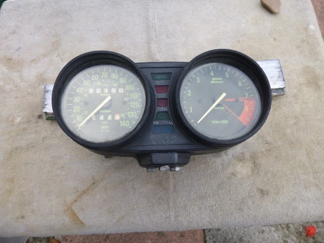 BMW AIRHEAD BOXER speedo and tacho rev counter R100 R80 R100rt R80rt ...