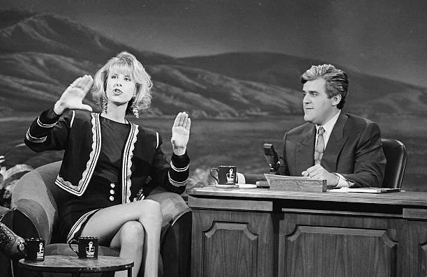 PAM STONE DURING an interview with host Jay Leno on June 24, 1 - 1992 ...