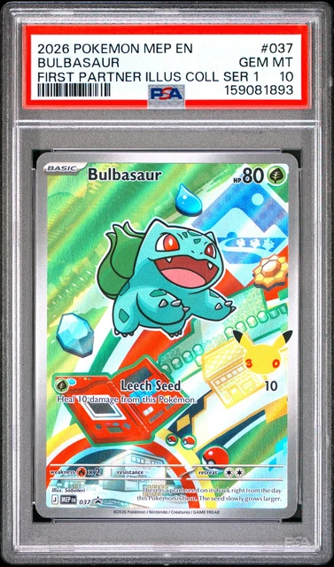 2026 POKEMON FIRST Partner Illustration Collection Series 1 Bulbasaur ...