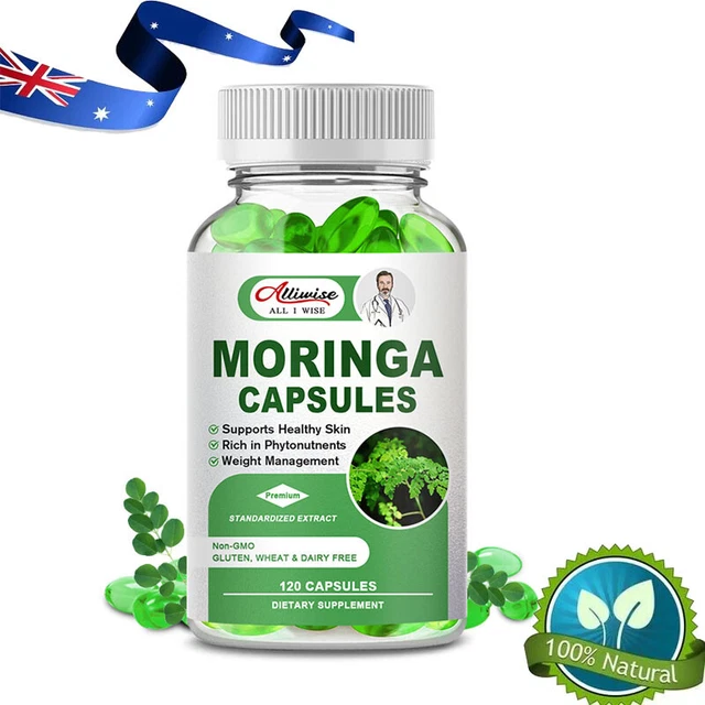 ORGANIC MORINGA CAPSULES Weight Lose,Boost Metabolism,Skin & Immune Health 120pc $20.89 ...