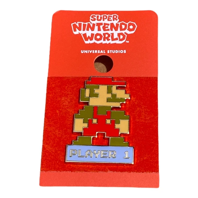 UNIVERSAL STUDIOS HOLLYWOOD Super Nintendo 8 Bit Mario Player 1 Pin £21 ...