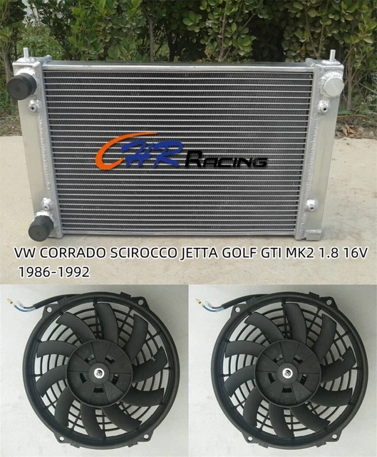 ALUMINIUM RADIATOR+FANS VW Golf MK2 MK II 1.6 8V 1.8 16V MT 1982-1992 £ ...