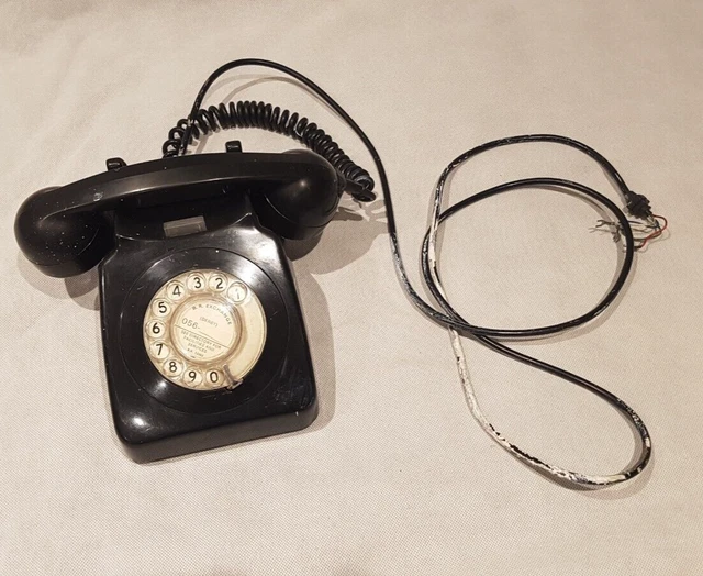 VINTAGE BLACK ROTARY Landline Phone BT Z46 Gen B R Exchange £26.99 ...