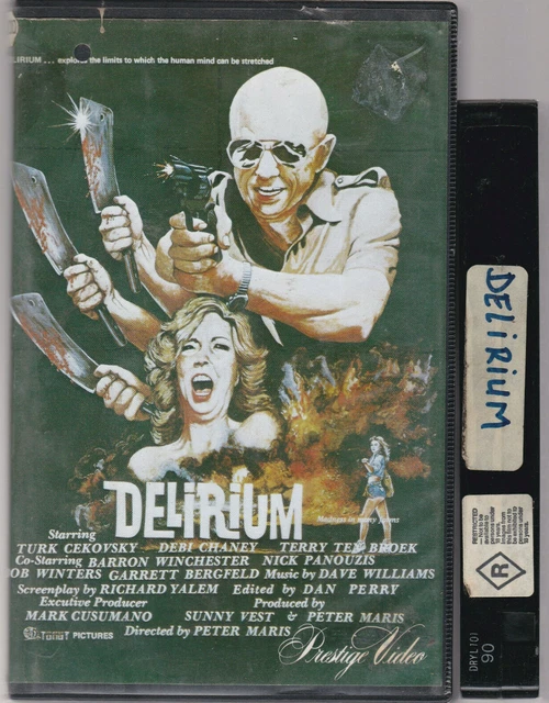 RARE VHS VIDEO Tape DELIRIUM Ex Rental Big Box Horror Turk Cekovsky £129.74 - PicClick UK