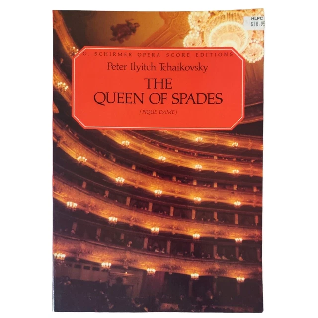 TCHAIKOVSKY THE QUEEN of Spades Pique Dame Schirmer Vocal Opera Score ...