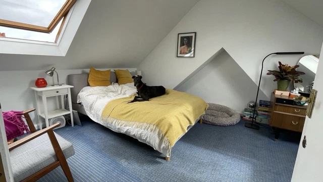 HABITAT FREDD GREY Upholstered Double Bed Frame £50.00 - PicClick UK