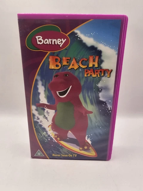 BARNEY BEACH PARTY VHS - Barney the Dinosaur PAL UK Video VGC Very Rare ...