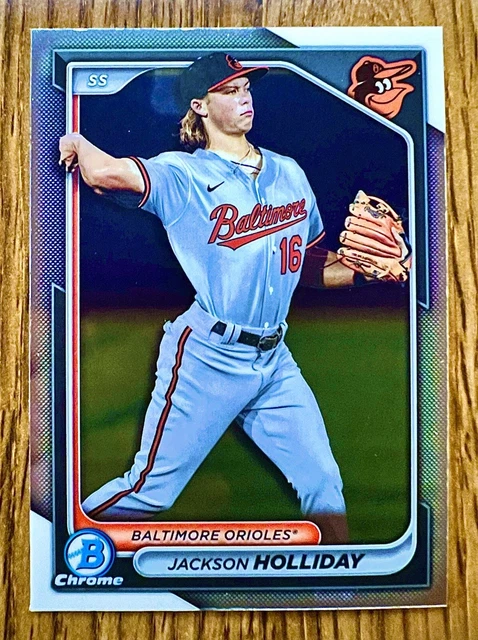 JACKSON HOLLIDAY 2024 Bowman Cromo #BCP-47 Cromo Prospects Baltimora ...