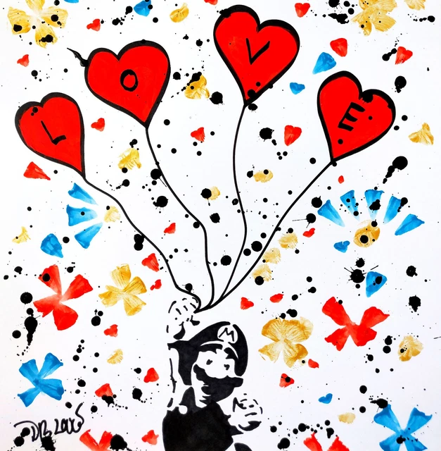 DR. LOVE Super Mario Bros Banksy Basquiat Schifano Keith Haring Mark ...