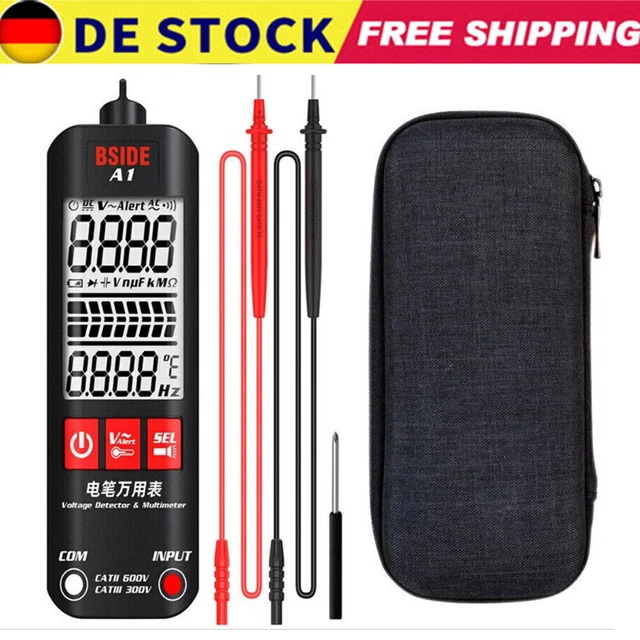 MULTIMETRO DIGITALE AMPEROMETRO AC/DC voltmetro corrente multimetro DE ...