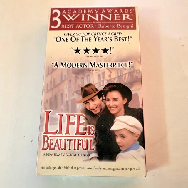 LIFE IS BEAUTIFUL VHS 1999 (Italian With English Subtitles) Sealed ...