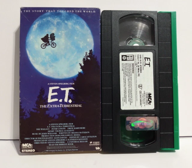 E.T. THE EXTRA Terrestrial VHS Green Tape version 1988 MCA ET £9.24 ...