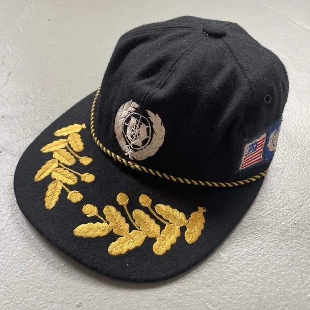 VINTAGE KOREAN WAR DMZ Souvenir Long Bill Cap Hat USA Flag RARE $50.00 ...