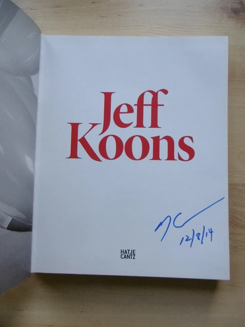 JEFF KOONS AUTOGRAMM signed Katalog "Jeff Koons" EUR 599,99 - PicClick DE