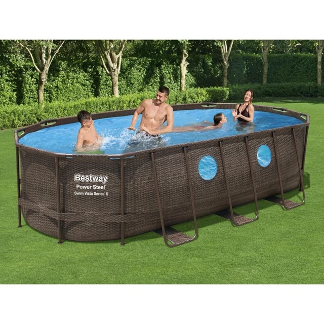 BESTWAY POWER STEEL Swim Vista Series Pool-Set 549x274x122 cm EUR 802,70 - PicClick DE