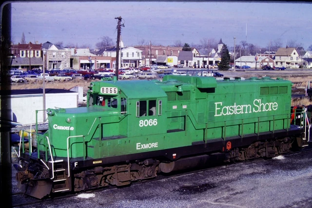 KODACHROME ORIGINAL SLIDE Eastern Shore Railroad EMD GP10 Diesel (1987 ...