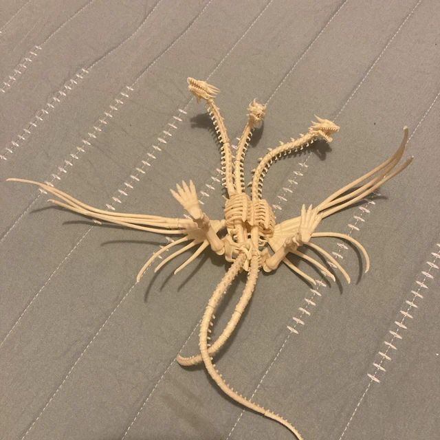 GODZILLA KING GHIDORAH yellow skeleton bandai gashapon mini new toho ...