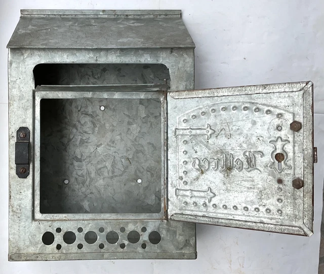 ANCIENNE BOÎTE AUX Lettres En Zinc 1950-60 Old Box Letters Mit ...