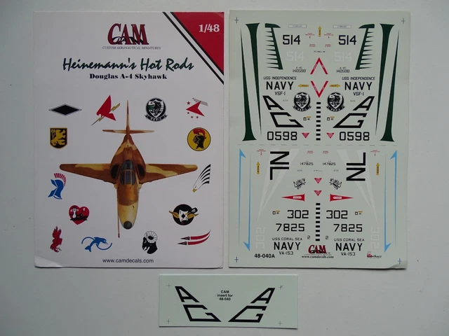 CAM DECALS 1/48 A-4C Skyhawk US Navy EUR 12,00 - PicClick FR