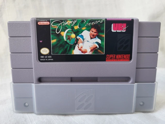 JIMMY CONNORS PRO Tennis Tour Super Nintendo SNES Cartridge W ...