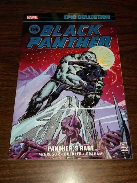 COLLECTION ÉPIQUE PANTHER'S Rage Panther Noire Marvel Roman Graphique Tpb Livre De Poche