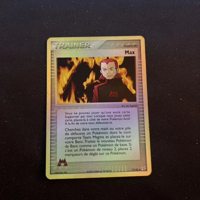 CARTE POKÉMON MAX Dresseur 73/95 Reverse Team Magma VS Team Aqua ...