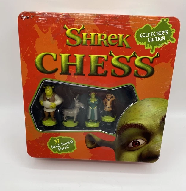 2004 SHREK CHESS Set Collector’s Edition Hand Painted NOS COMPLETE £75. ...
