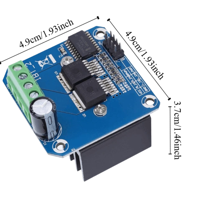BTS7960 MOTOR DRIVE Module 5.5V to 27V BTS7960 43A DIY Electronics $22. ...