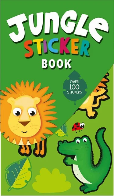 JUNGLE STICKERS BOOK - OVER 100 stickers - animals BOYS & GIRLS ...