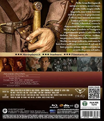 ARTHUR AND MERLIN (Blu-ray) Barker, Butler, Cooke, Brimble, Bouchet £15 ...