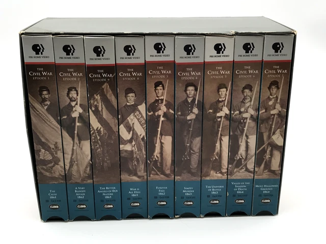 KEN BURNS CIVIL War VHS Box Set PBS - 9 Tapes - EXCELLENT CONDITION £35 ...