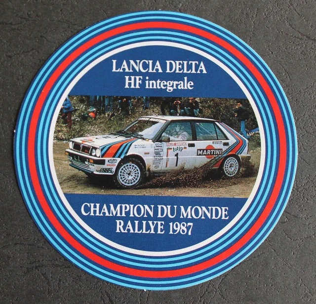 AUTOCOLLANT / STICKER - Lancia Delta HF Intégrale Champion du Monde ...