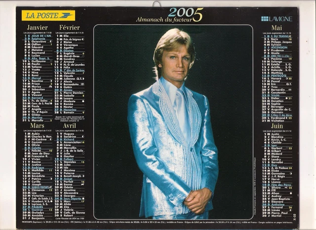 CLAUDE FRANCOIS - LES CLODETTES : CALENDRIER 2005 des PTT EUR 10,00 ...