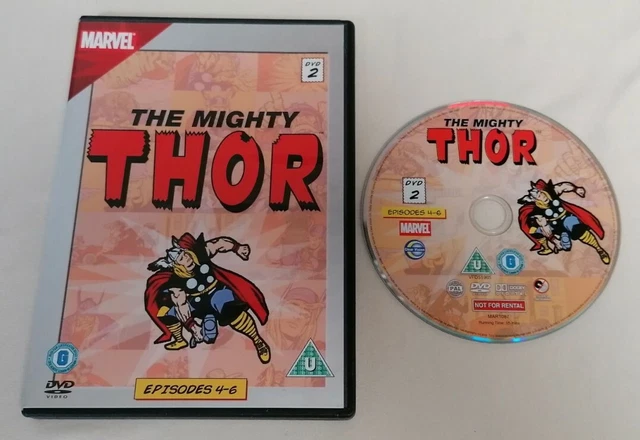 DVD - THE Mighty Thor 1960s Animated Episodes 4-6 Marvel DVD PAL UK R2 ...