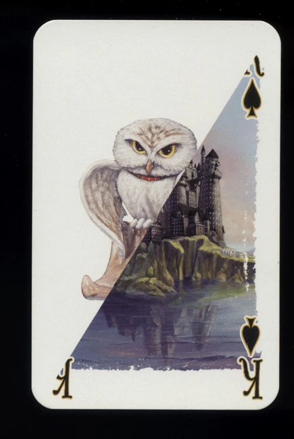 PLAYING CARD HARRY Potter Ace Of Spades Hedwig The Owl Bird Character ...