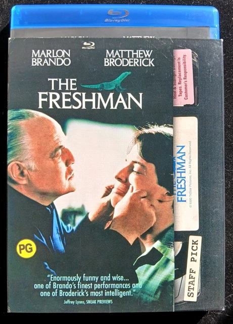 THE FRESHMAN BLU-RAY Matthew Broderick Marlon Brando Retro VHS ...
