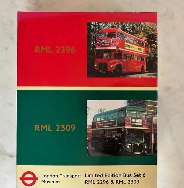 LONDON TRANSPORT MUSEUM - Limited Edition Bus Set 6 - RML 2296 & RML ...