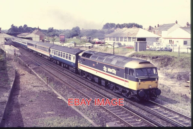 ORIGINAL 35MM SLIDE CLASS 47 LOCO NO 47606 OPIN LEAVING CHRISTCHURCH ...