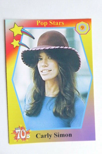 CARLY SIMON THE 70's POP STARS MUSIC CARD #9 MINT £4.00 - PicClick UK