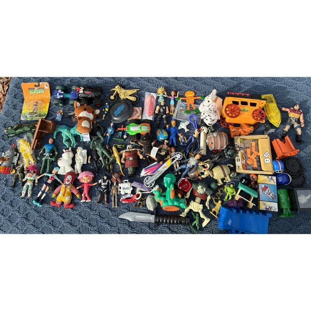 KIDS MEAL - Toy Box - Junk Drawer 100+ Mixed Lot Vintage Toys #7 McDs ...