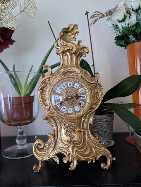 PENDULE HORLOGE CLOCK Hermle Style Louis Xv Rocaille Mouvement 130- 070 ...