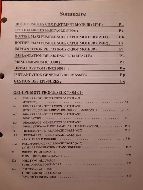 (311MB) 2 MANUELS d'atelier PEUGEOT PARTNER - Schématique I--- 8057, Tome 1 & 2. EUR 25,00 ...