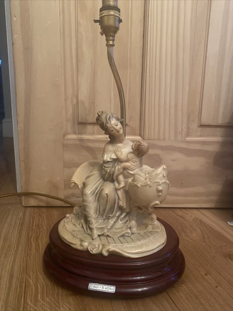 CAPODIMONTE B.MERLI 1981 Lamp £110.00 - PicClick UK