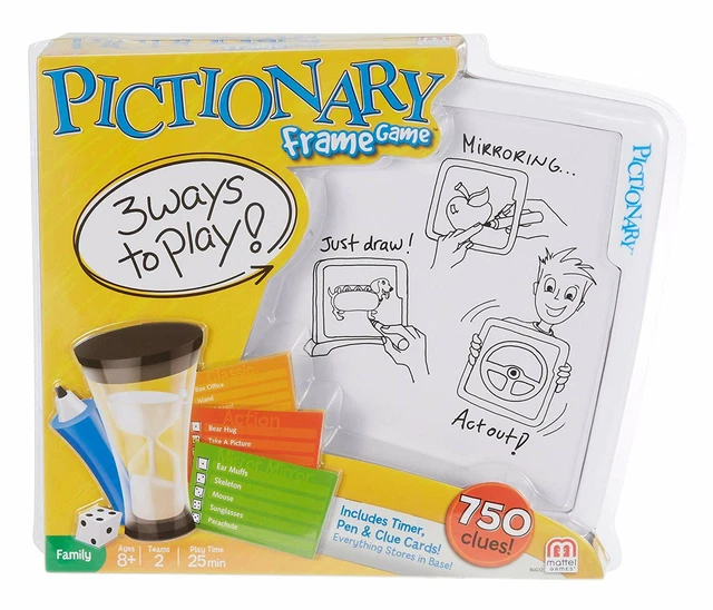 MATTEL PICTIONARY FRAME Game Drawing Game Dmged Package £8.57 - PicClick UK
