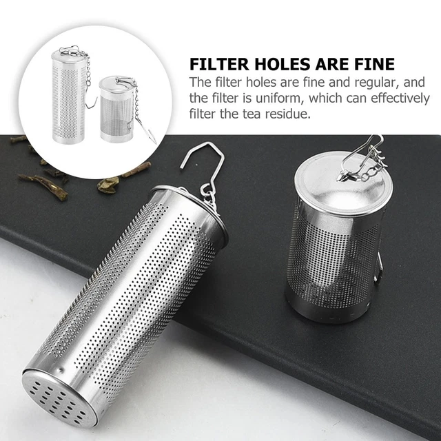 2 PCS TEA Leak Infuser Mesh Strainer Reusable Office Stainless Steel ...